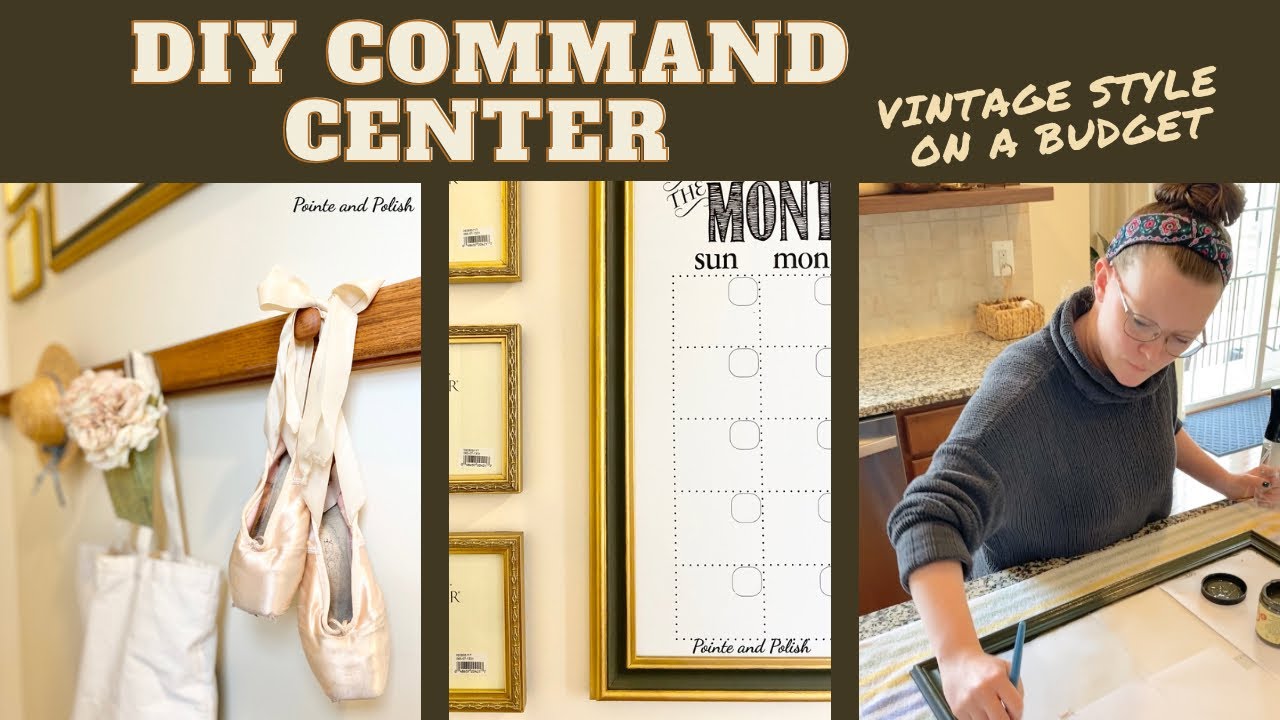 DIY Command Center | Vintage Home Decor on a Budget 💚 - YouTube