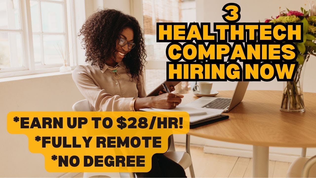 WFH HEALTHCARE JOBS HIRING NOW | NO DEGREE LITTLE EXPERIENCE REMOTE ...