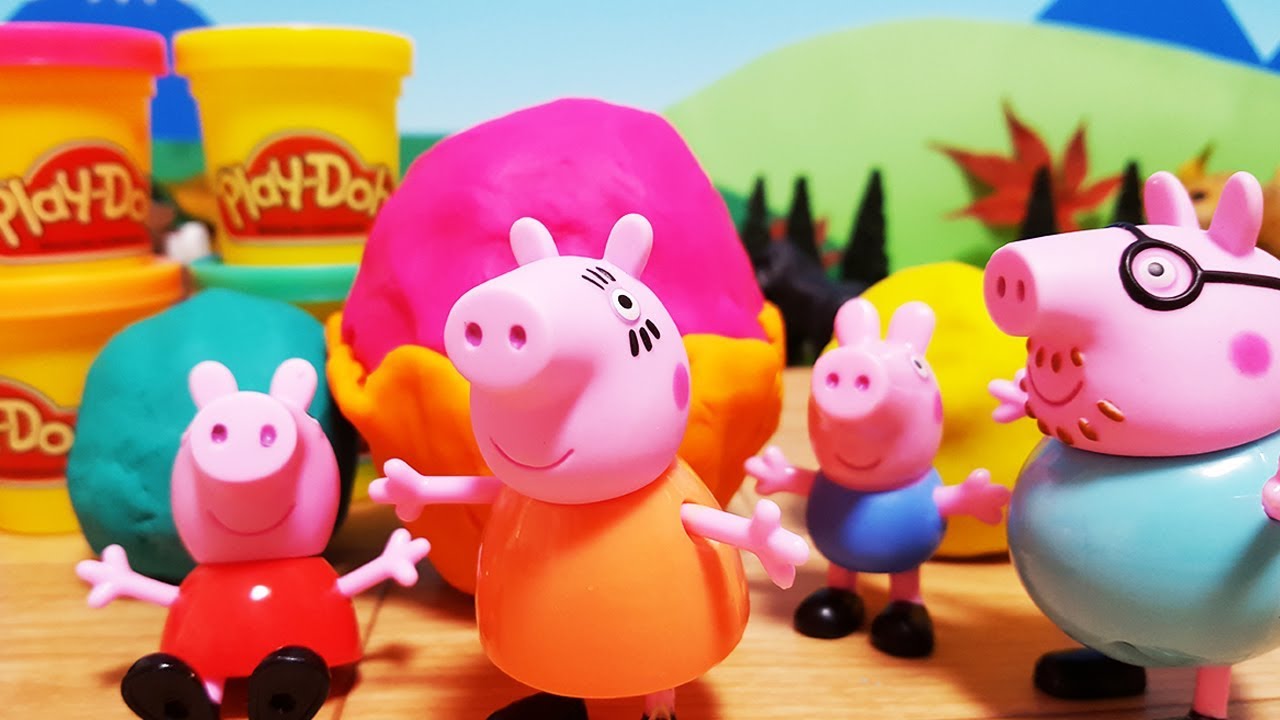 Play Doh Surprise Eggs Surprise Toys Peppa Pig Disney Collection ...