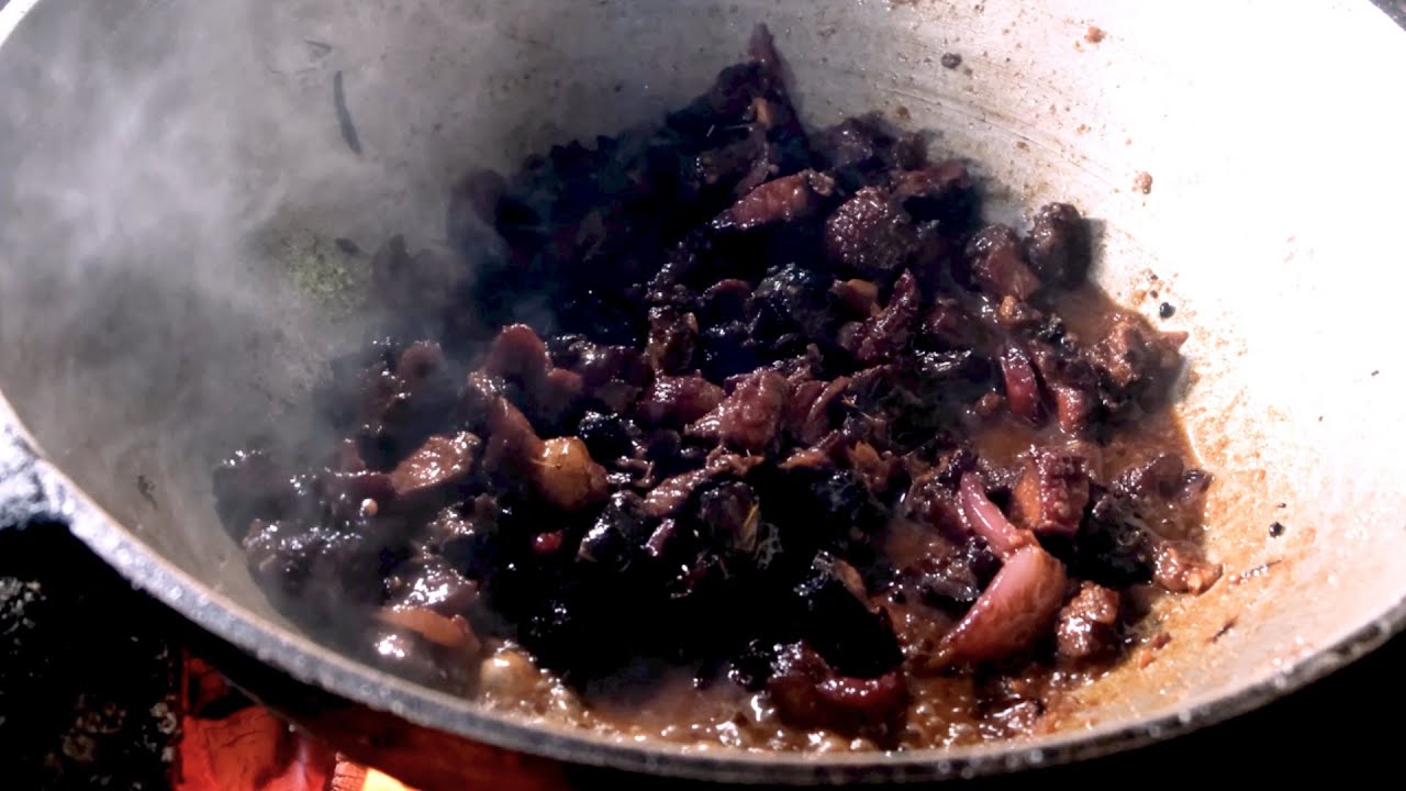 buff dry meat curry in lunch || Himalayan Natural cooking recipe ...