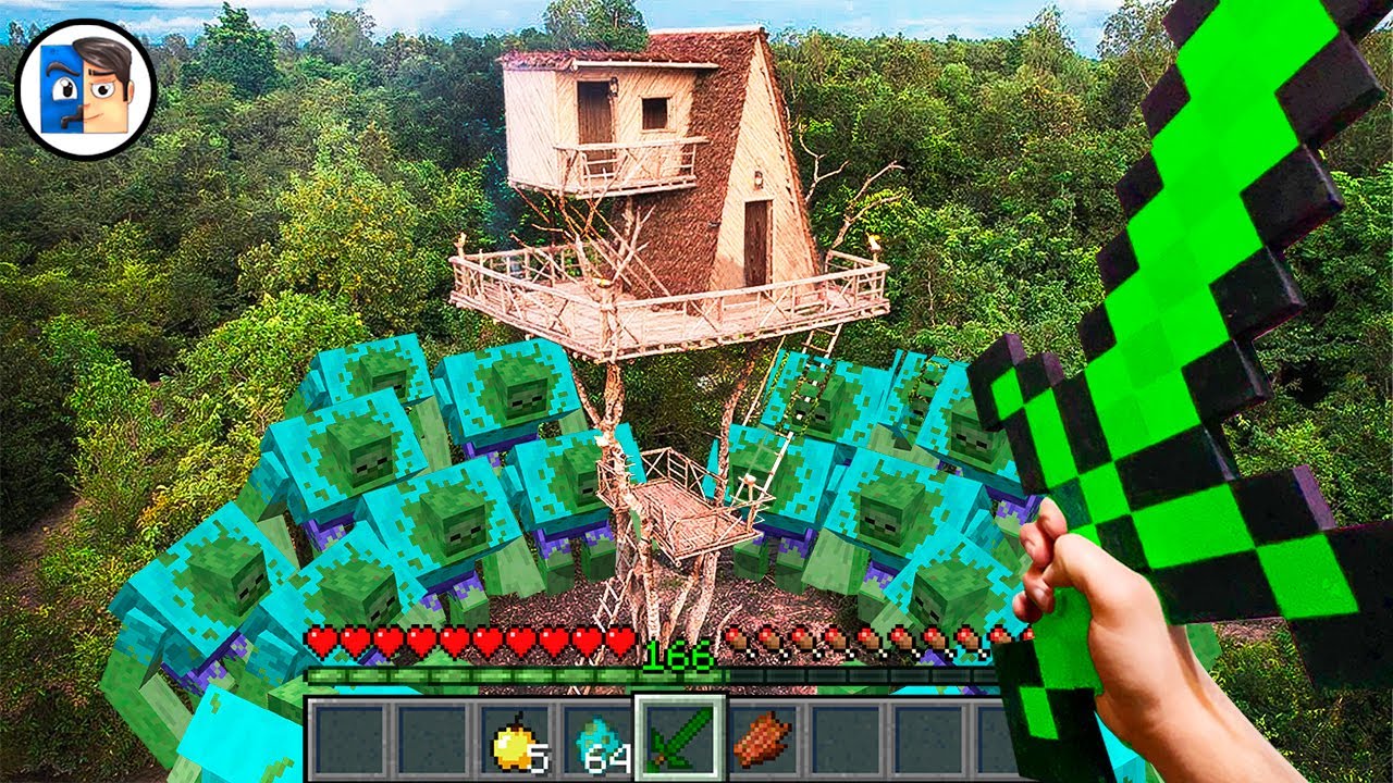 Minecraft in Real Life POV THE MOST PROTECTED HOUSE Realistic Minecraft ...