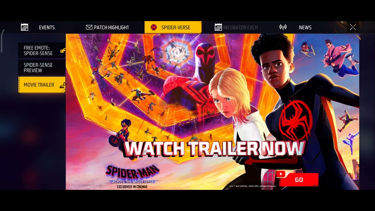 SPIDERS - SENSE FREE EMOTE WATCH TRAILERNOW ACROSS THE SPIDERVERSE ...