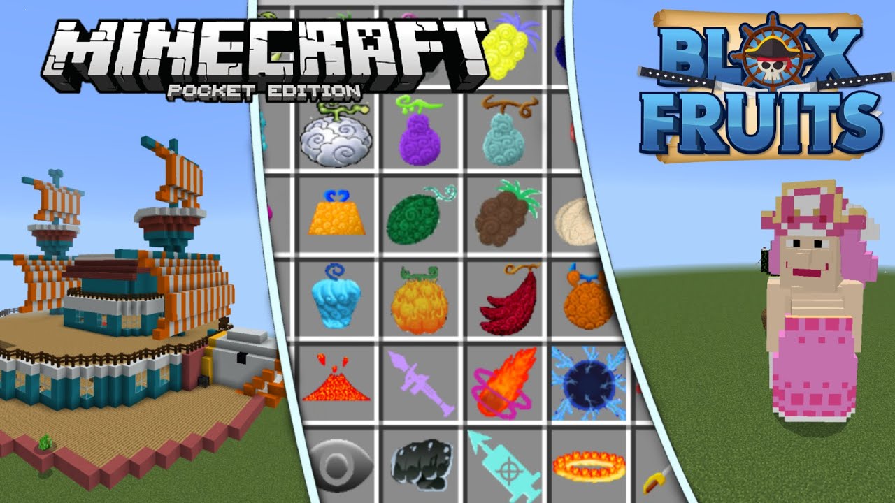 Cách Cài Addon One Piece Blox Fruit Siêu Hay Giống Pc Cho Minecraft Pe ...