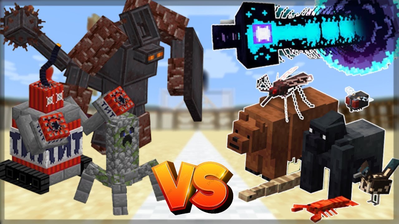 Minecraft: GOLEMANIA VS ALEXS MOBS ! - BATALHA DE MOBS - YouTube