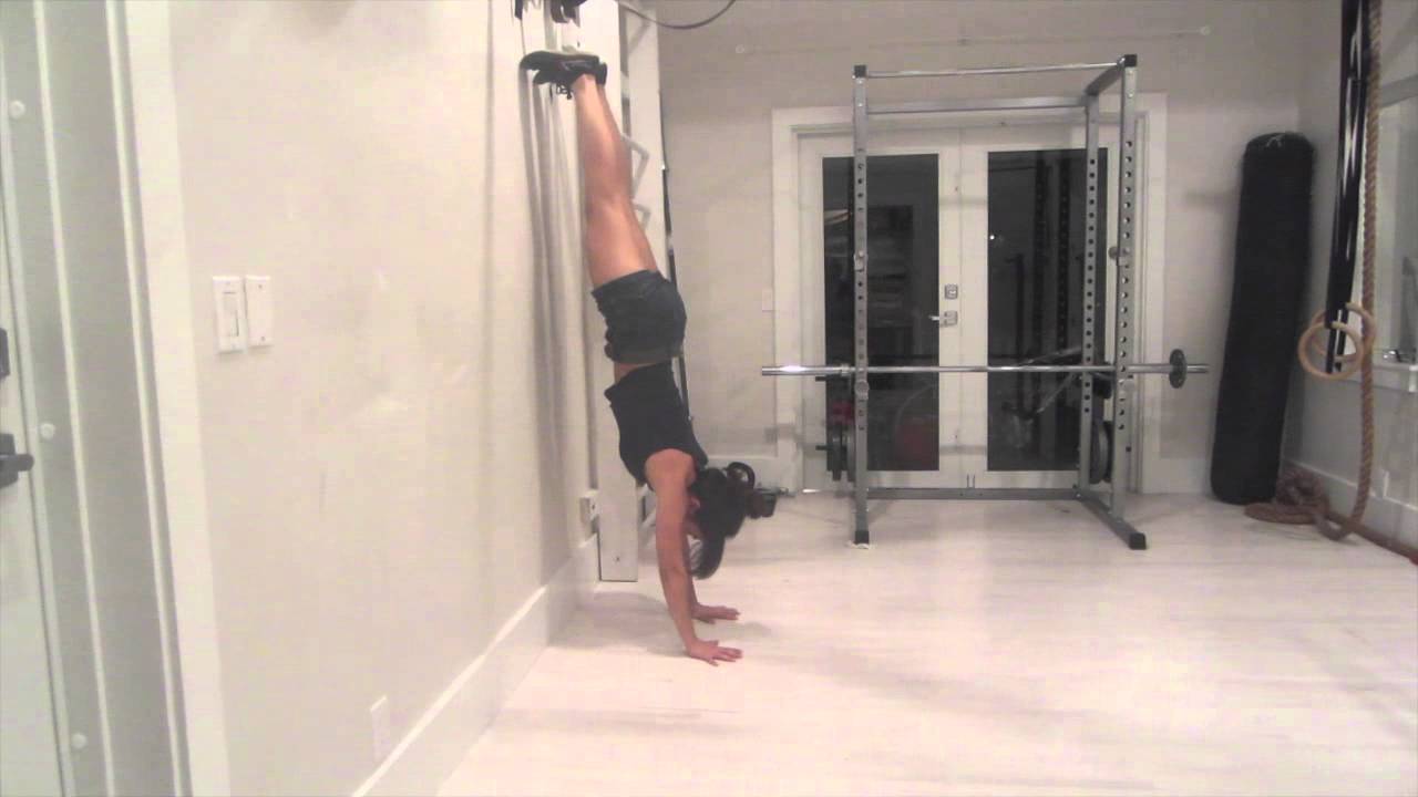Chest to Wall Handstand - YouTube