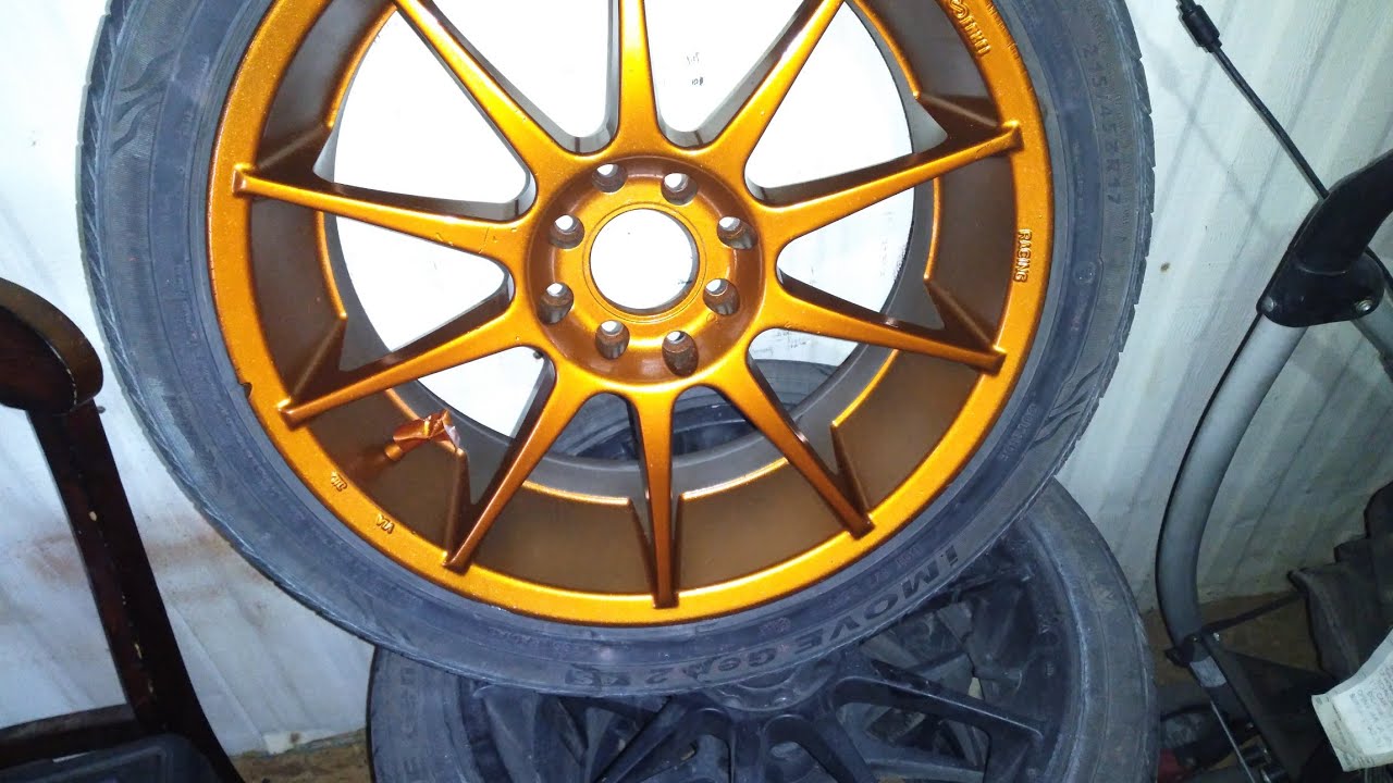 Duplicolor copper wheel paint - YouTube