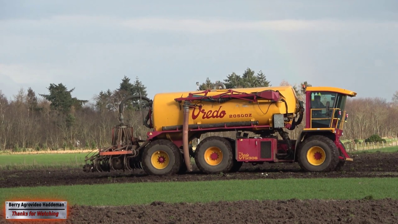 Injecting slurry 2020: Bouwland bemesten / VREDO VT 3306 + 20500 liter ...