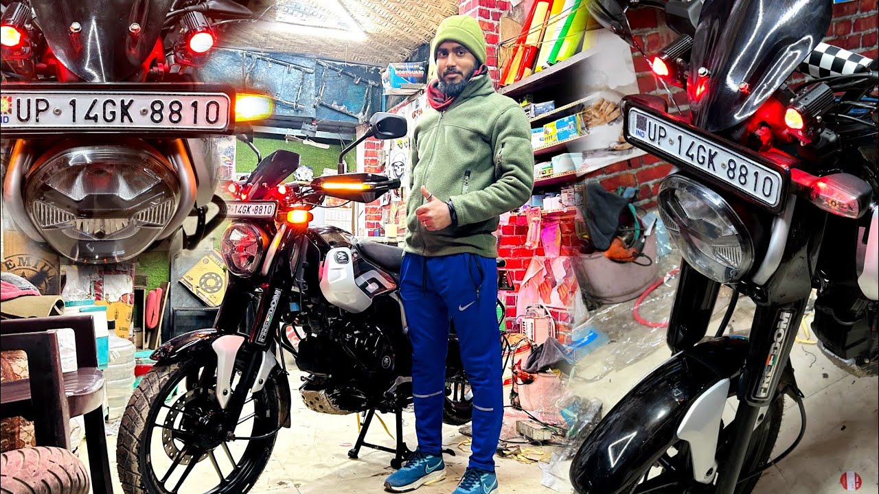 Modified Kardi Bajaj Freedom 125 CNG 🔥 CNG bike modification 🥵 Bajaj ...