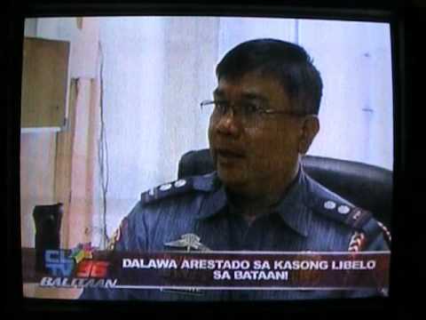 CLTV 36 REPORT: LADY REPORTER IN BATAAN ARRESTED FOR LIBEL - YouTube