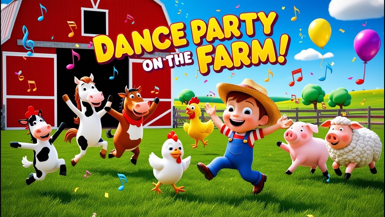 Dance Party on the Farm! | Fun Animal Song for Kids - YouTube