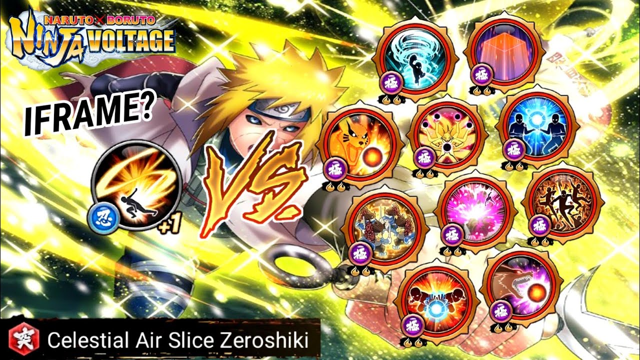 Edo Minato Celestial Air Slice Zeroshiki VS Ex Ultimates | Naruto X ...