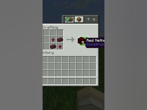 How To Make Red Nether Brick Stairs In Minecraft #Shorts - YouTube