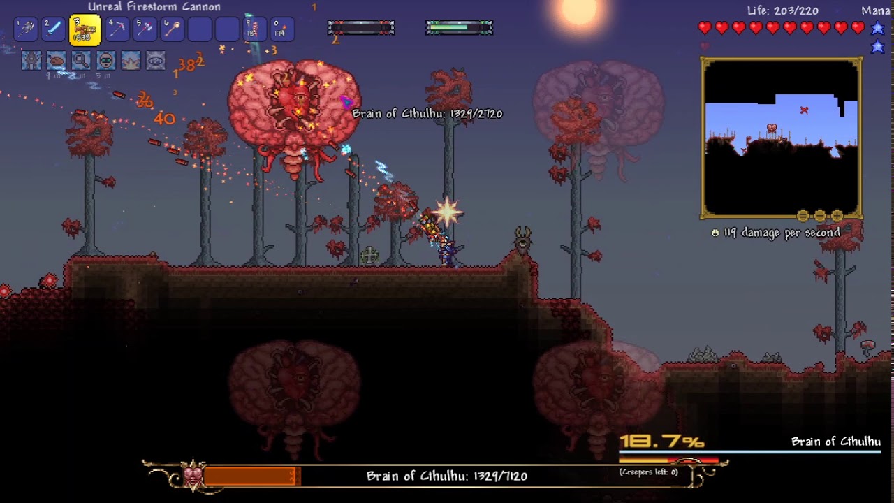 Terraria Calamity Mod - Revengeance Mode BoC no-hit - YouTube