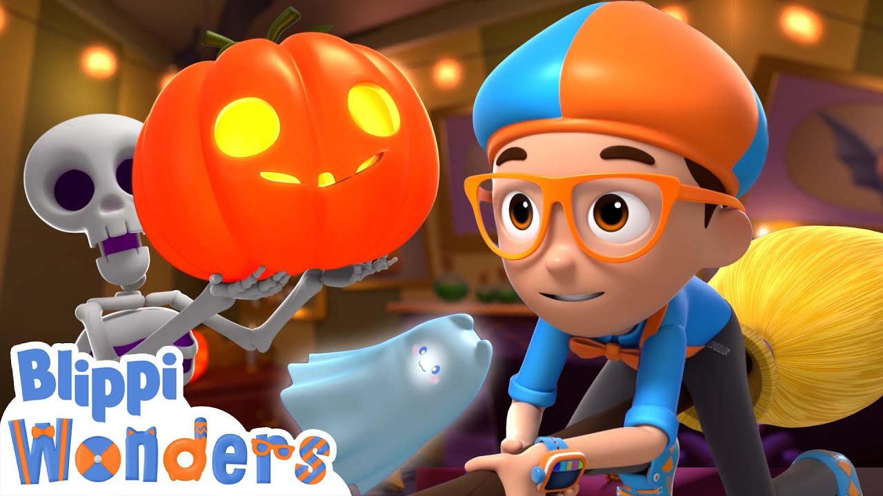 Blippi Wonders - Halloween Haunted House! | Blippi's Ghost Hunt | Fun ...