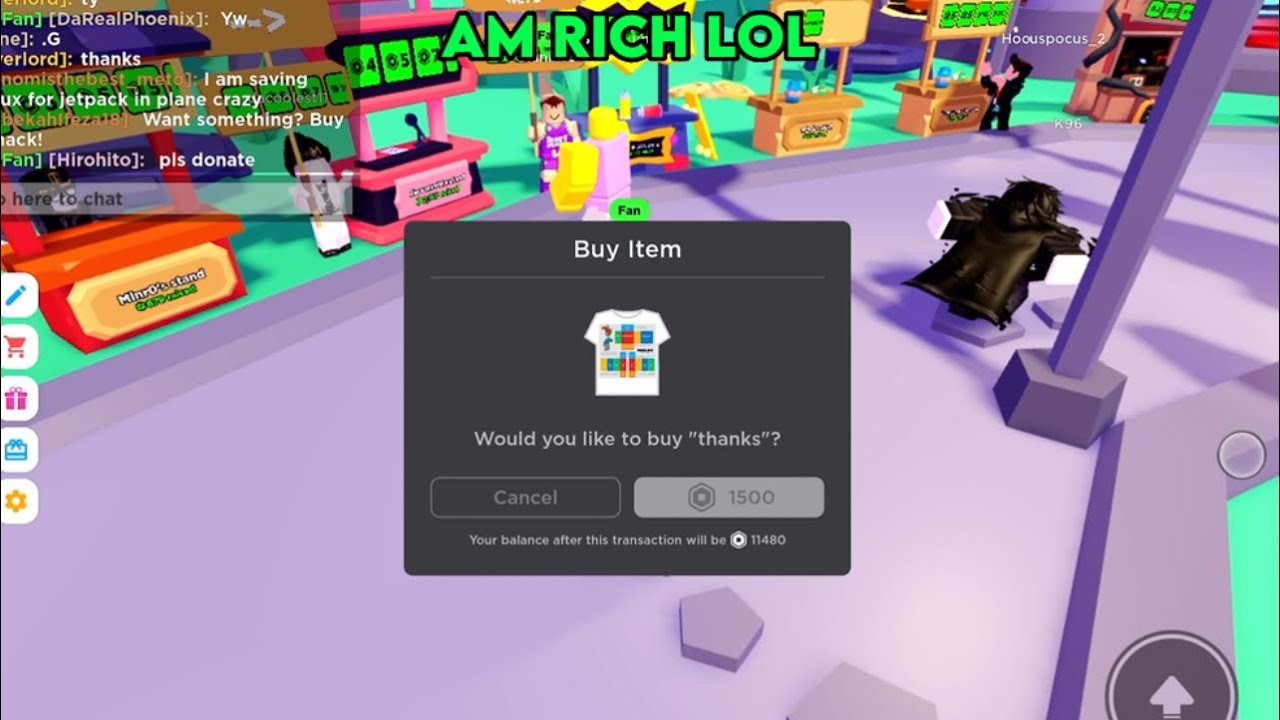 Donating My friend 1.5k robux😃(Plz donate Roblox) - YouTube