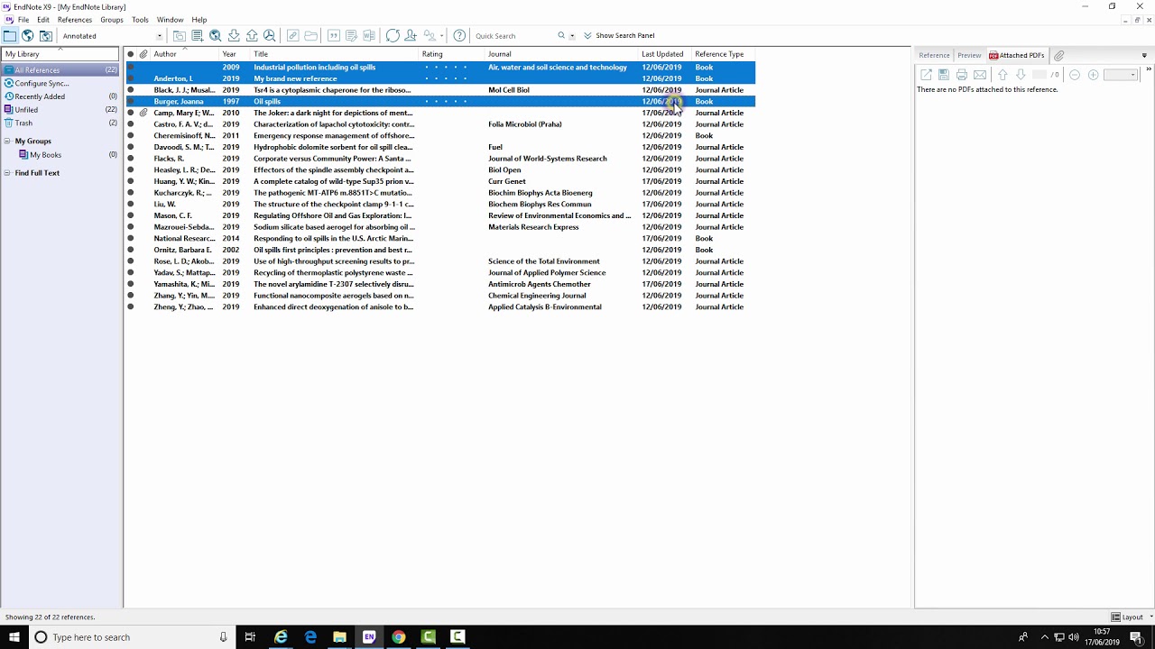 Creating a group in EndNote desktop - YouTube