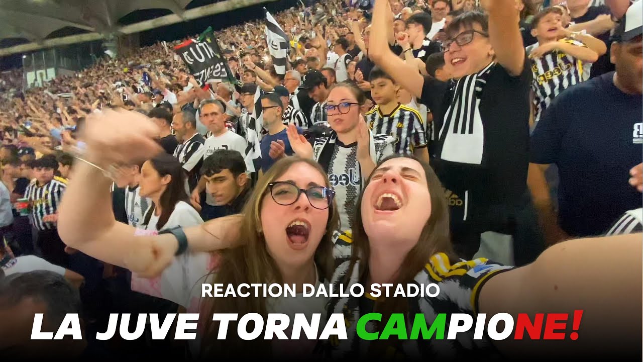 💦🏆🇮🇹 JUVE CAMPIONE! ATALANTA 0-1 JUVENTUS | REACTION CURVA SUD 🤍🖤 - YouTube