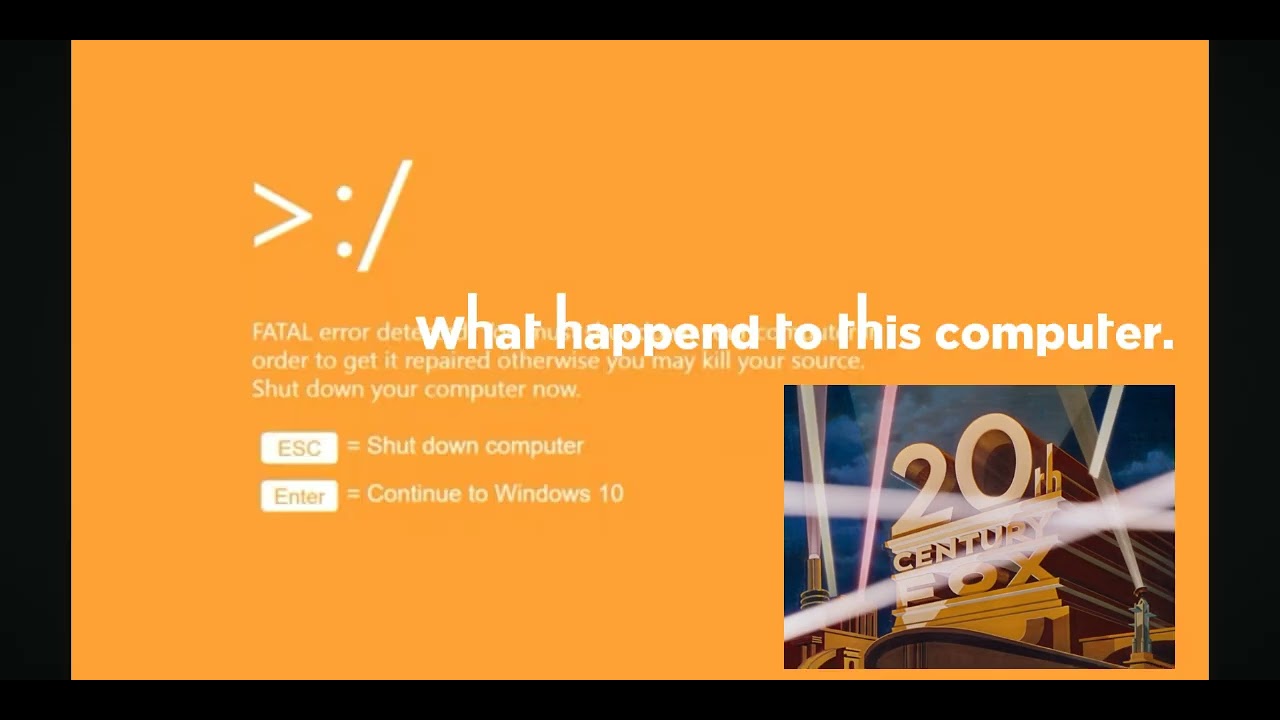 Windows 10 kill Screen But TCFfonts311 want to see it - YouTube
