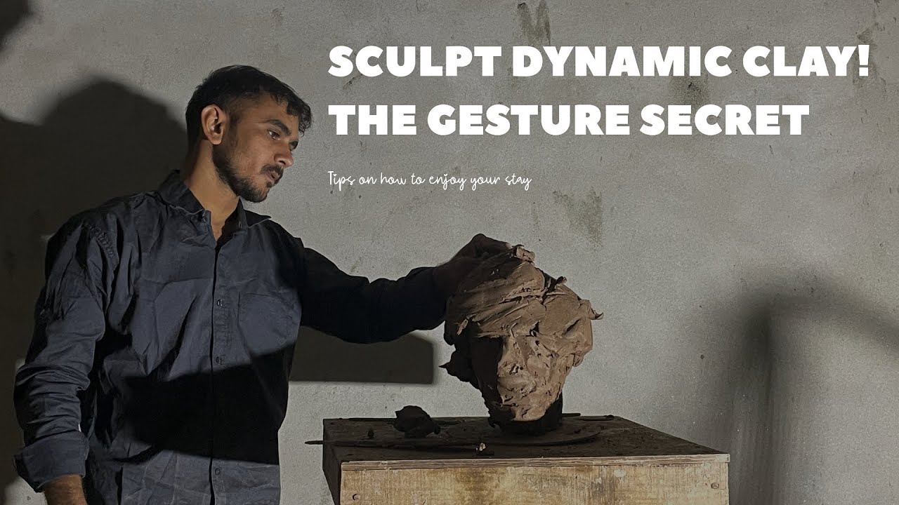 The EASIEST Way to Make a head Gesture in Clay Sculpture - YouTube