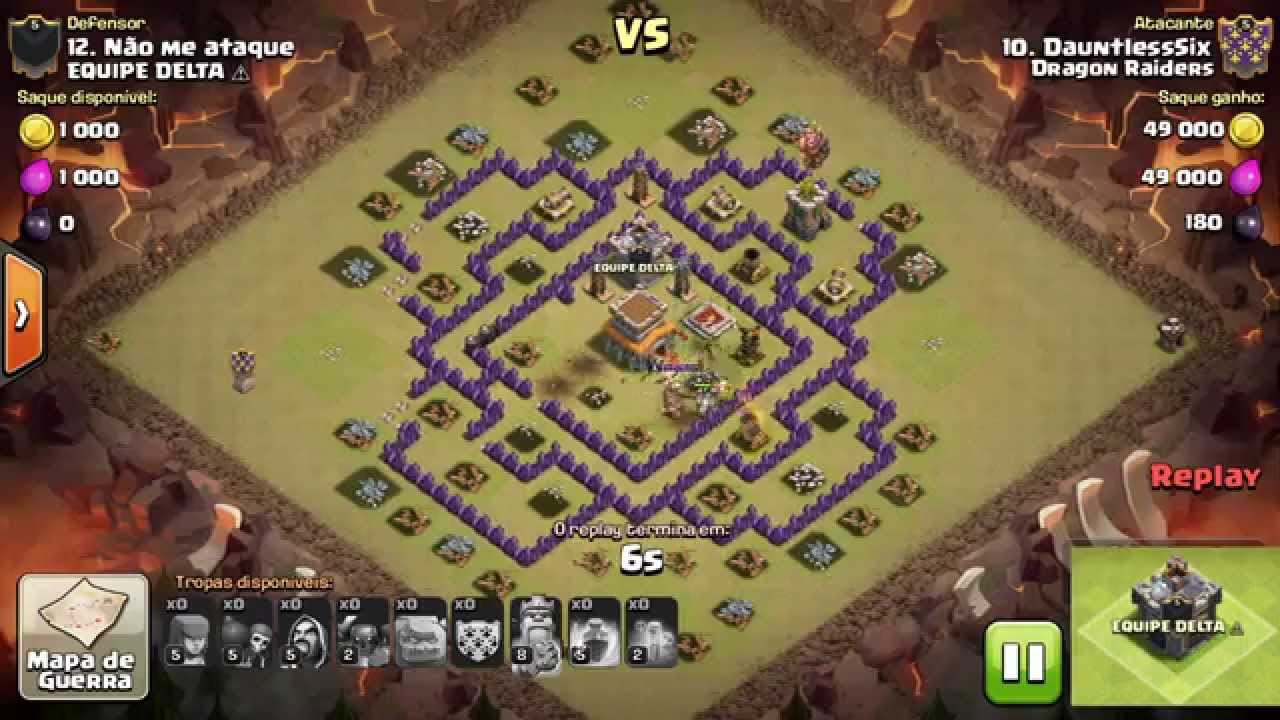 Ótimo Layout TH8 CV8 War Guerra - YouTube