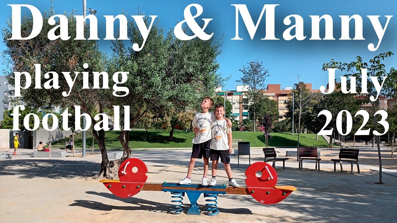 Danny and Manny playing football - YouTube