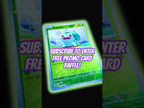 🔥Free Bulbasaur Promo Card Raffle!Subscribe to Enter!🔥 #pokemon151 # ...