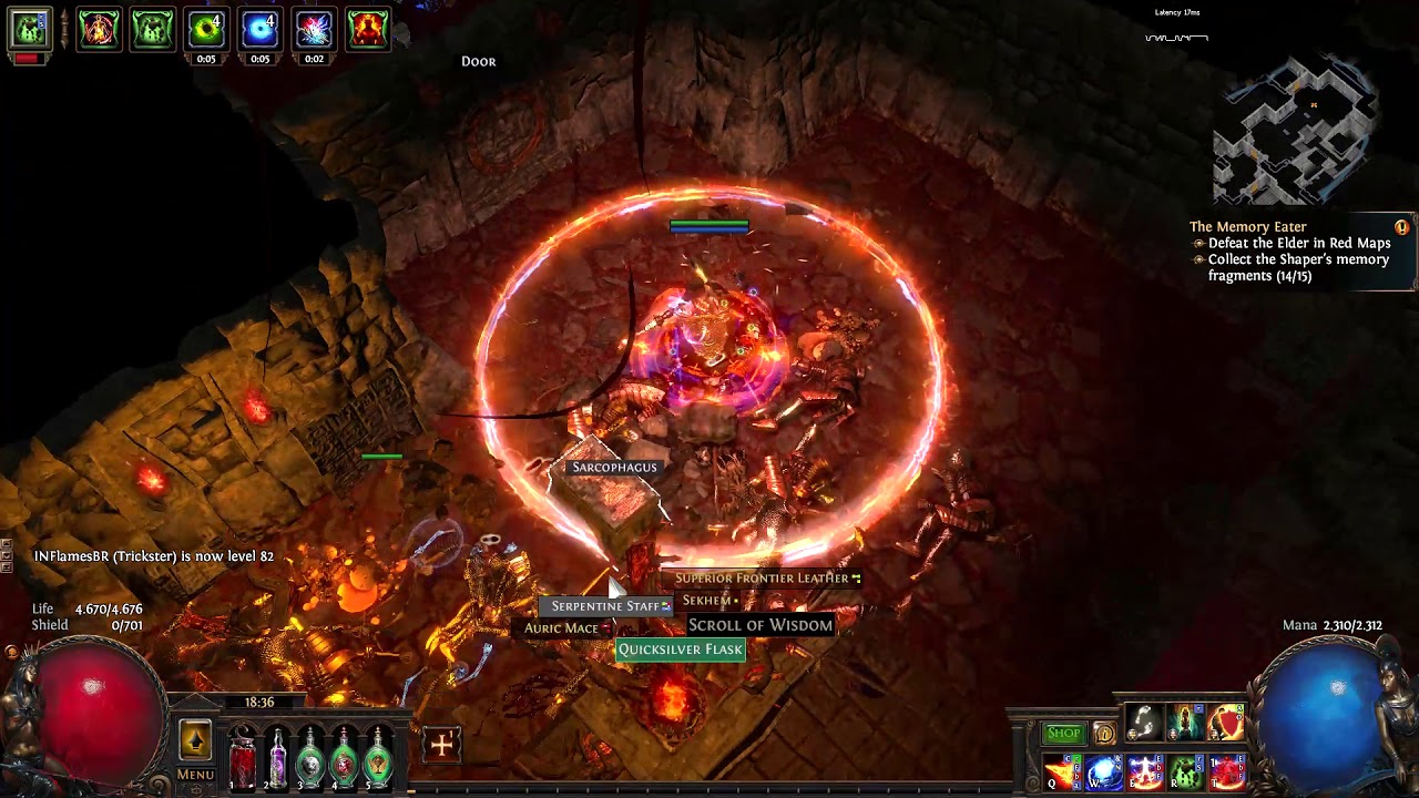 Path of Exile- 3.3 - Trickster Righteous fire/Scorching ray - YouTube