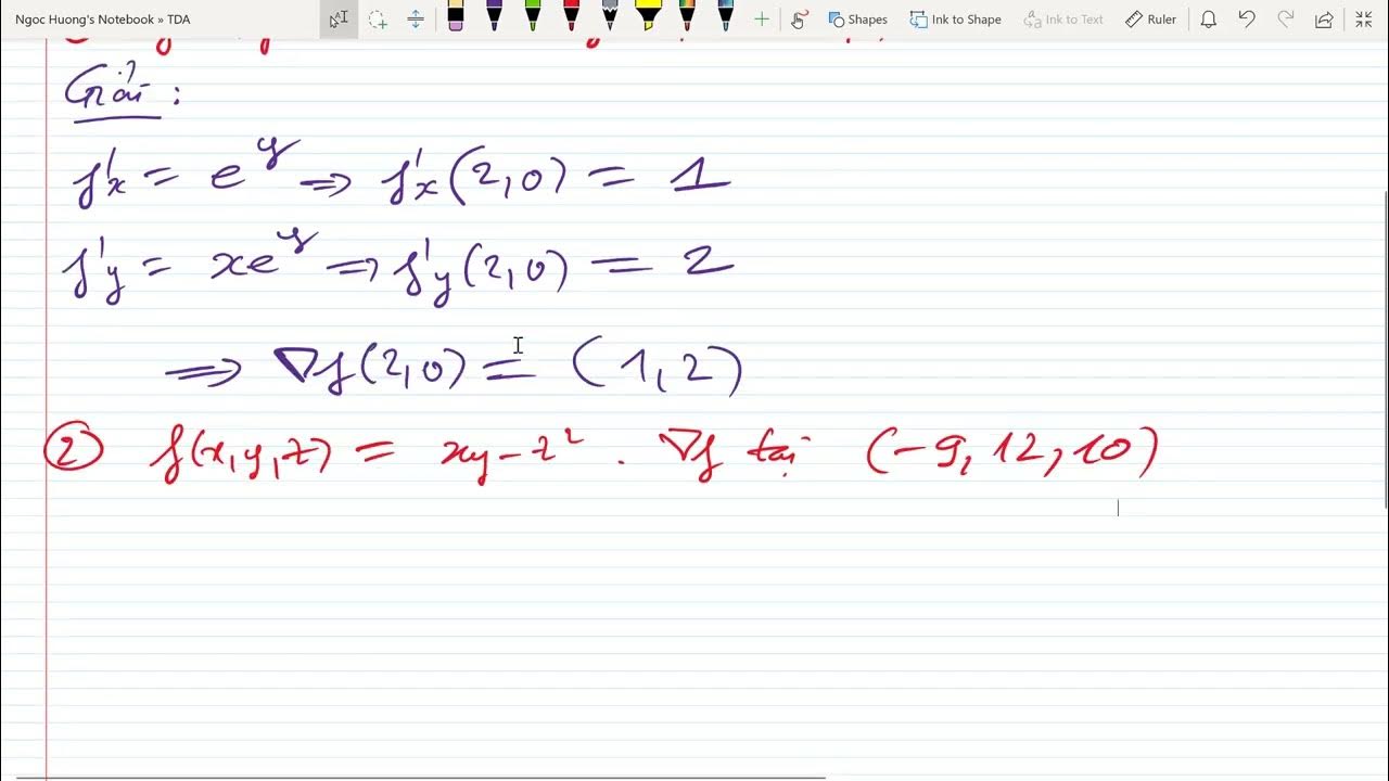 [Calculus 2]: Vector Gradient (27032024) - YouTube