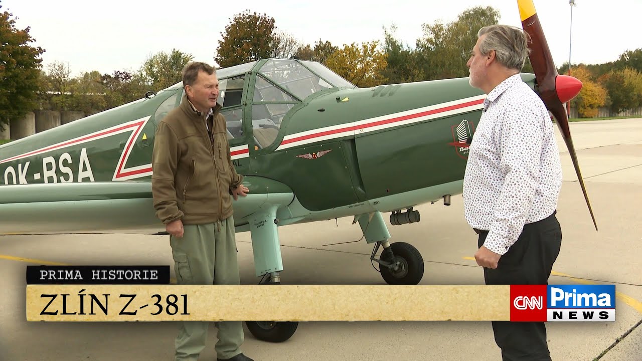Prima HISTORIE: Zlín Z-381 "Basa": Létající legenda s německým rodokmenem - YouTube