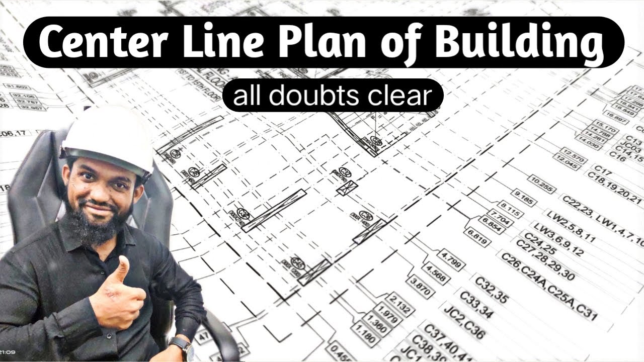 Center line plan of building | How to read plans for construction ...