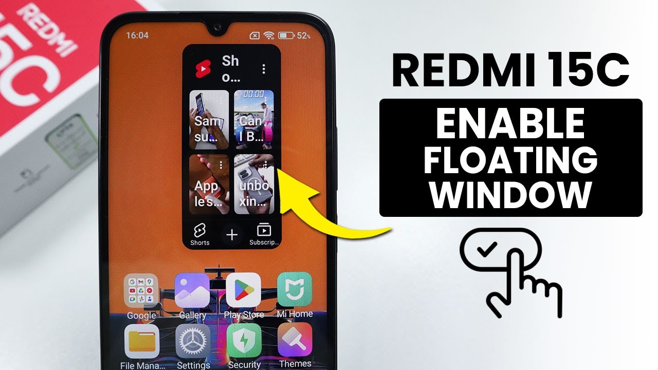 How to Enable Floating Window on Redmi 15C - Floating Window Setting ...