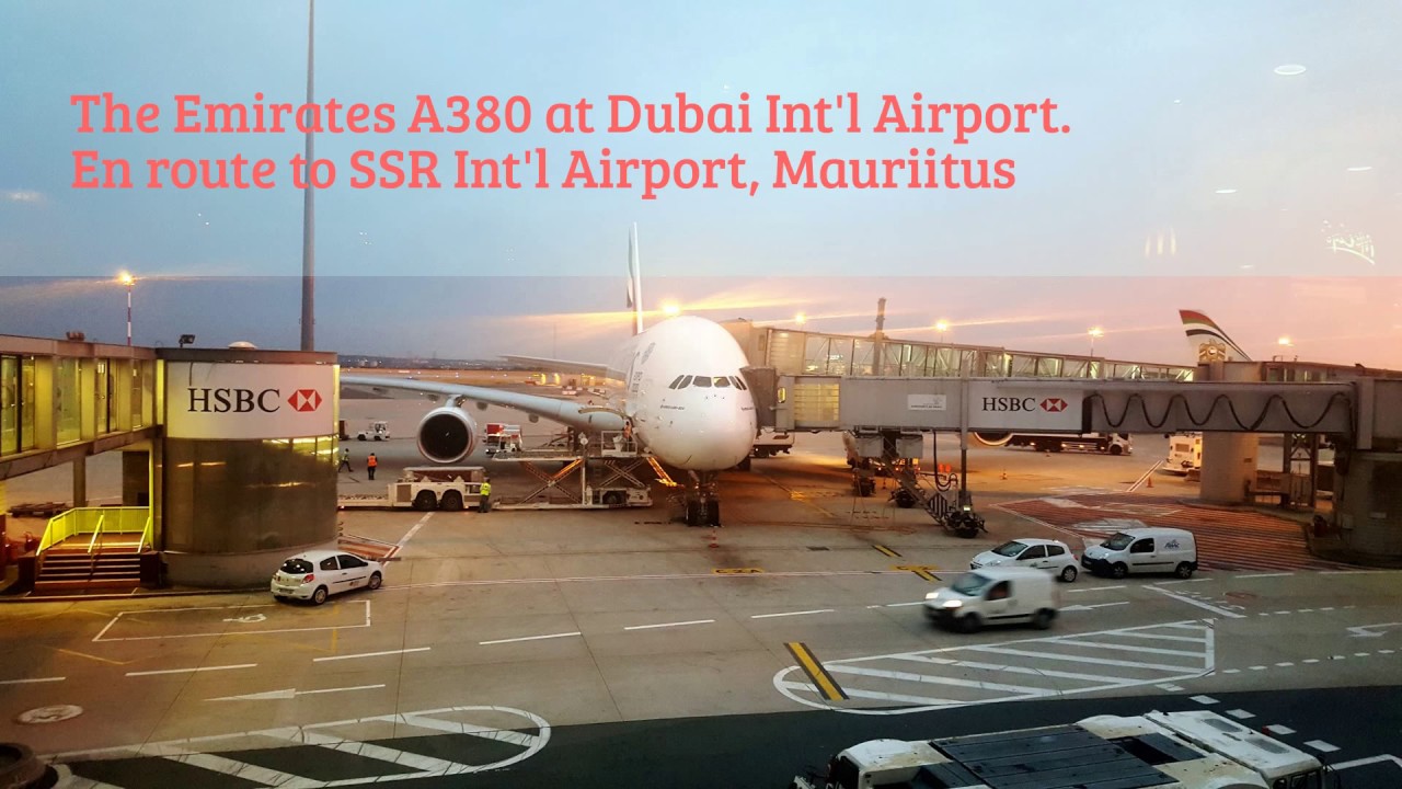 Inflight Takeoff (DXB) & Landing (MRU) A380 Footage - EK 703 - YouTube