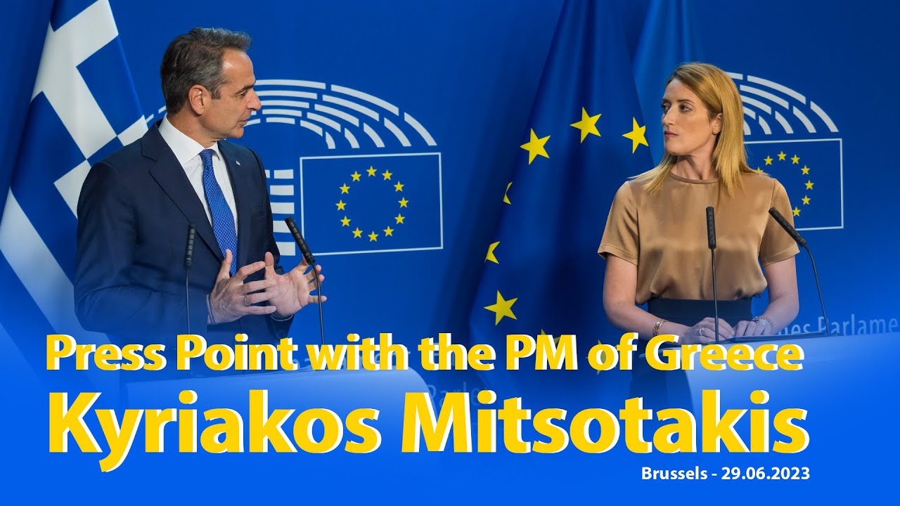 Press Point with the Prime Minister of Greece Kyriakos Mitsotakis ...