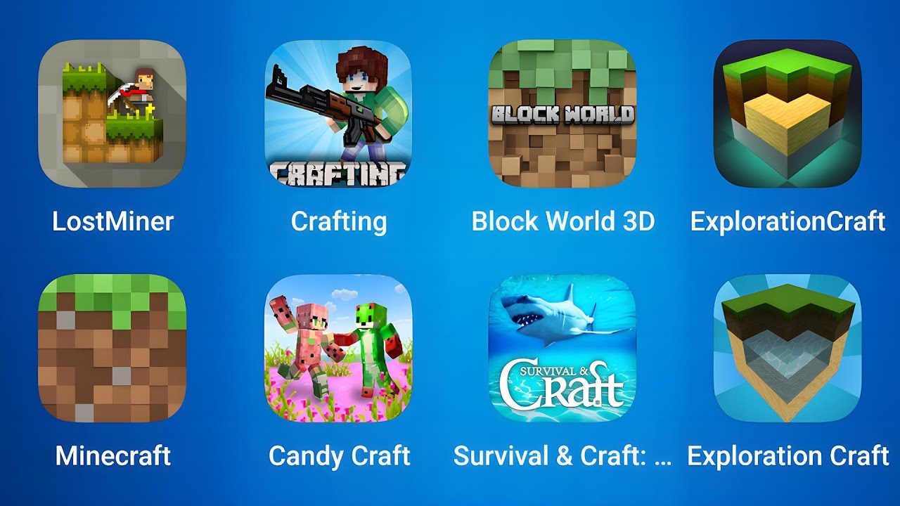Lost Miner, Crafting, Block World 3D, Exploration Craft, Minecraft ...