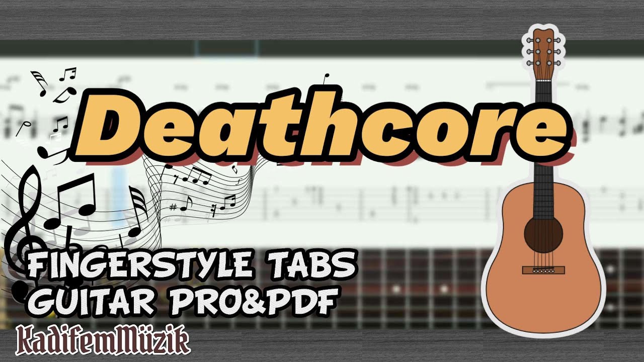 Deathcore Easy Fingerstyle Guitar Exercise Tutorial Tabs - YouTube