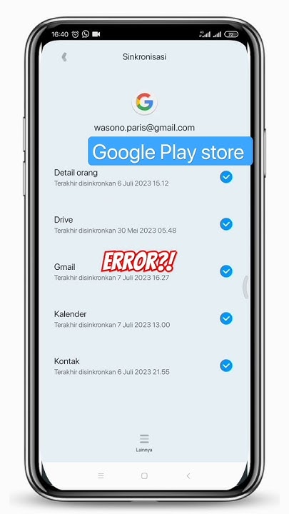 Mengatasi Google Playstore Error atau tidak bisa dibuka - YouTube