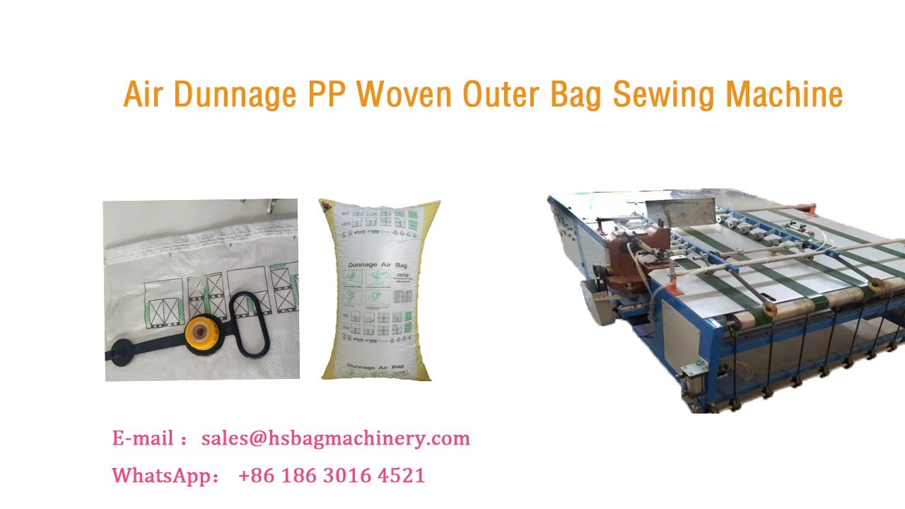 Air Dunnage PP Woven Outer Bag Sewing Machine - YouTube