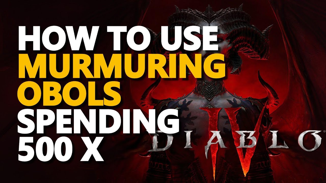How to use Murmuring Obols Diablo 4 - YouTube