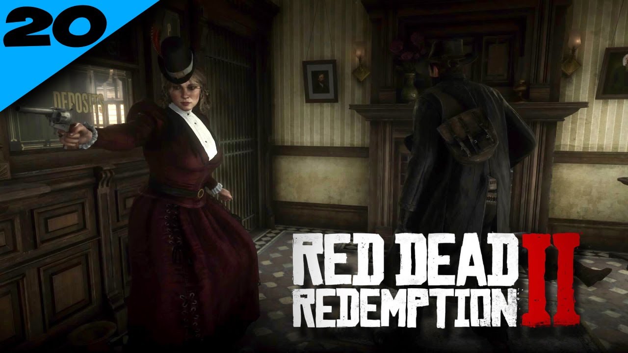 Bank Robbery | Red Dead Redemption 2 Pt.20 | 4K HDR | - YouTube