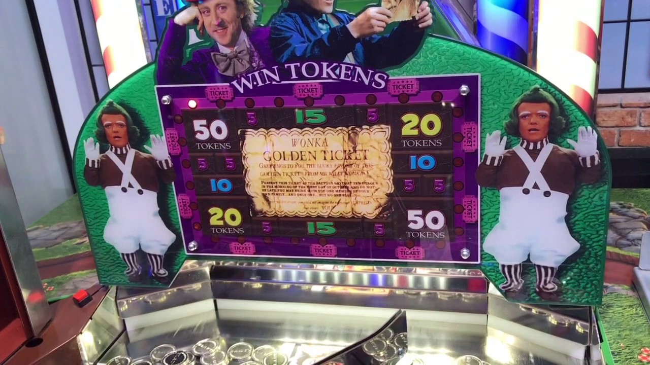 Can we win a FULL SET from Willy Wonka Coin Pusher ar Round1 - YouTube