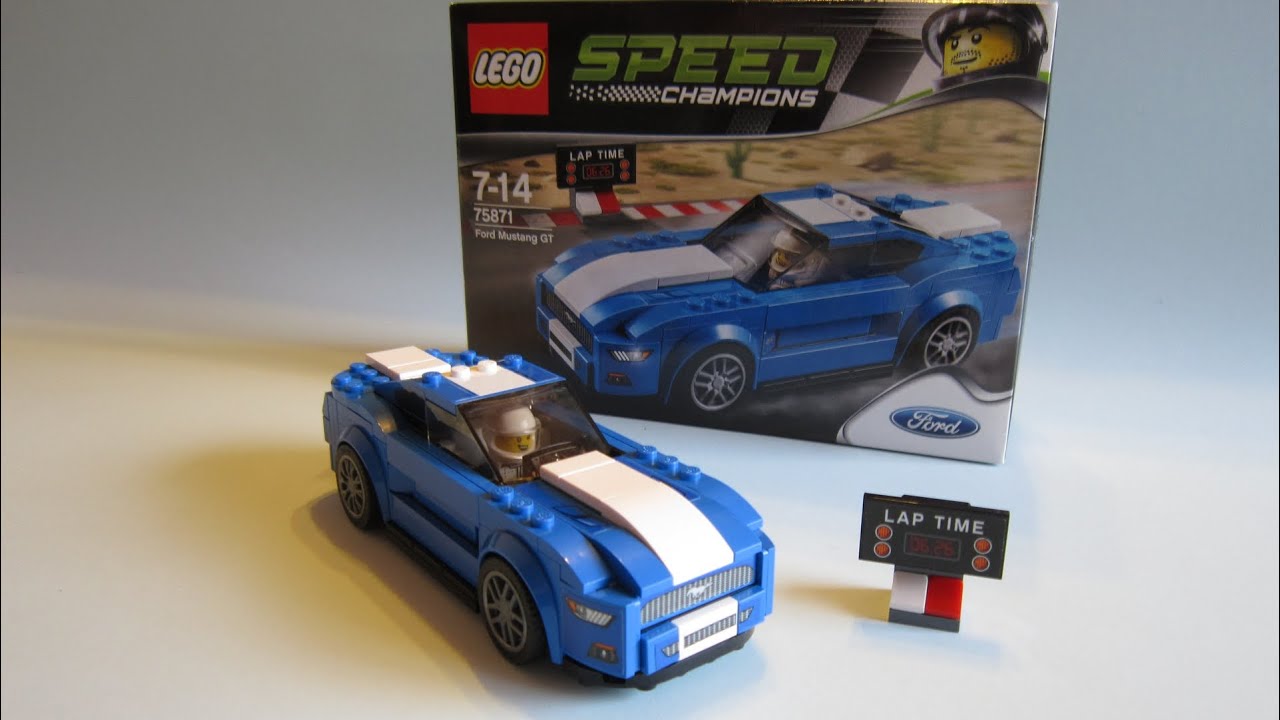 LEGO Ford MUSTANG GT speed build - YouTube
