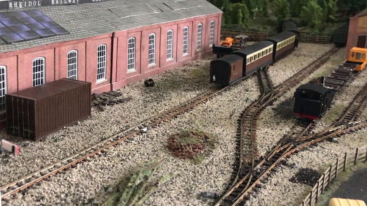009 gauge Vale of Rheidol Model Railway featuring trains running at ...