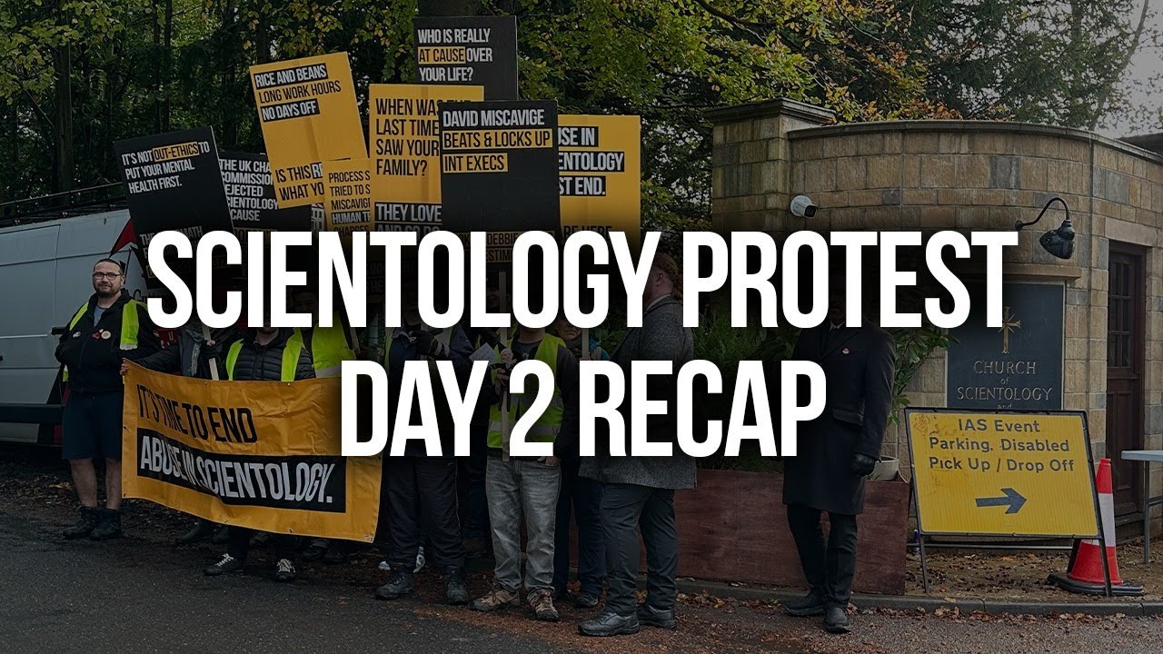 Scientology protest: Day 2 Recap - IAS Patrons Ball, East Grinstead ...