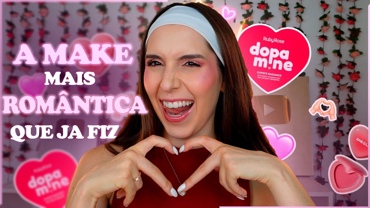 MAQUIAGEM USANDO APENAS EMBALAGENS DE CORAÇÃO ️ #desafiomake - YouTube