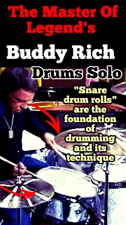 Buddy Rich Drums Solo "Include" all skills it's unbelievable!! - YouTube