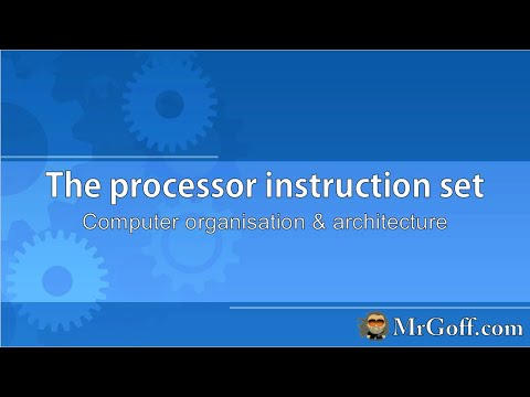 A level Computer Science: The processor instruction set - YouTube