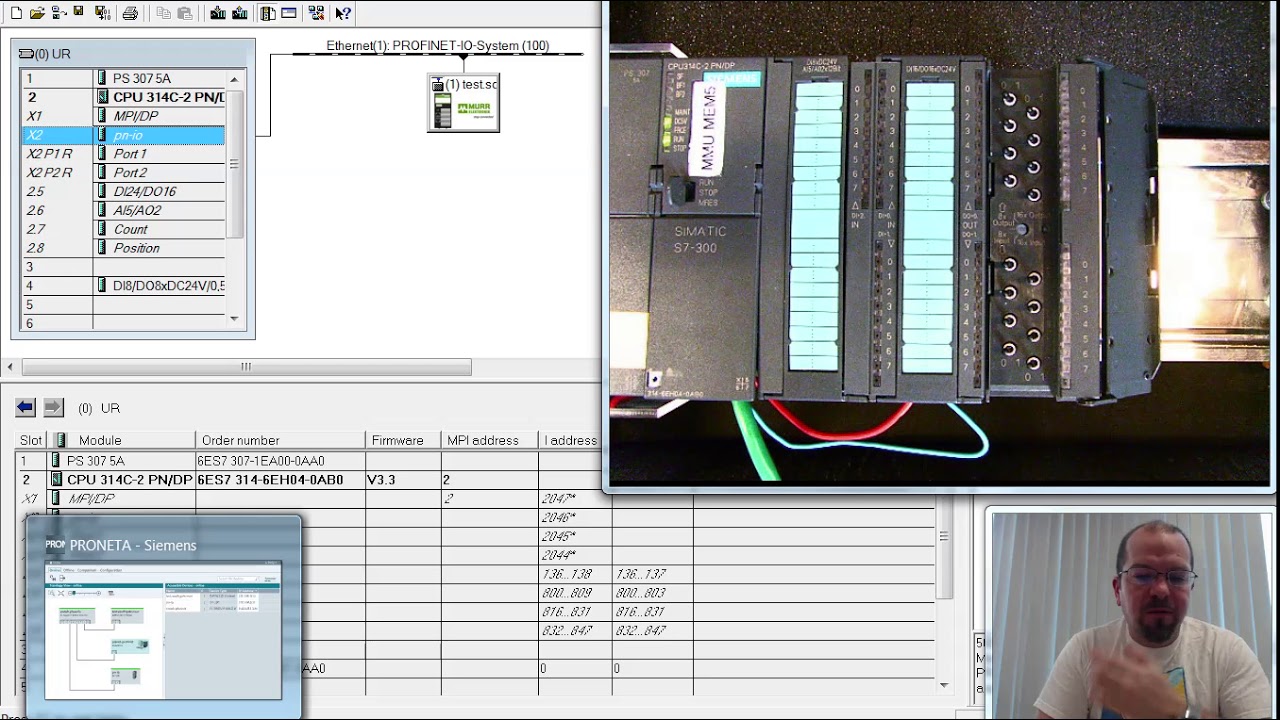 PROFINET Example Test - YouTube