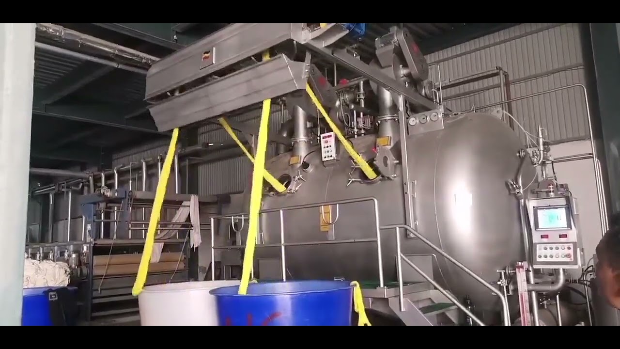 Energy Saving Overflow Dyeing Machine Knit Fabric Polyester - YouTube