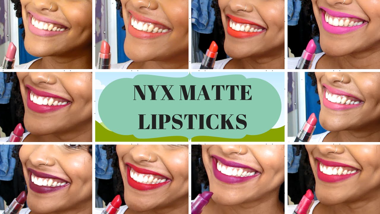 RESENHA BATONS MATTE DA NYX - MORENAS E NEGRAS - YouTube