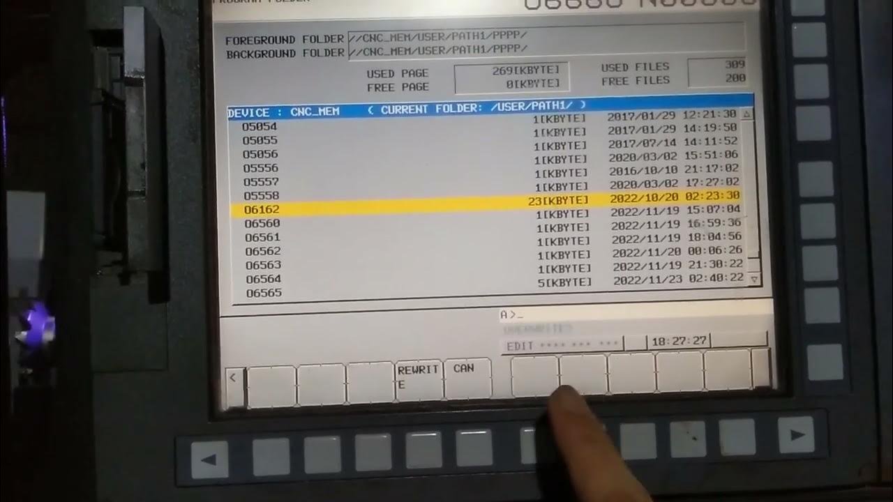 How to Copy Program from CNC to Memory Card by "PUNCH" AND "READ" Method.It has not INPUT OUTPUT ...